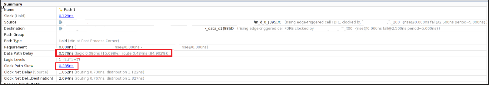 How to improve hold violations using Vivado tool options