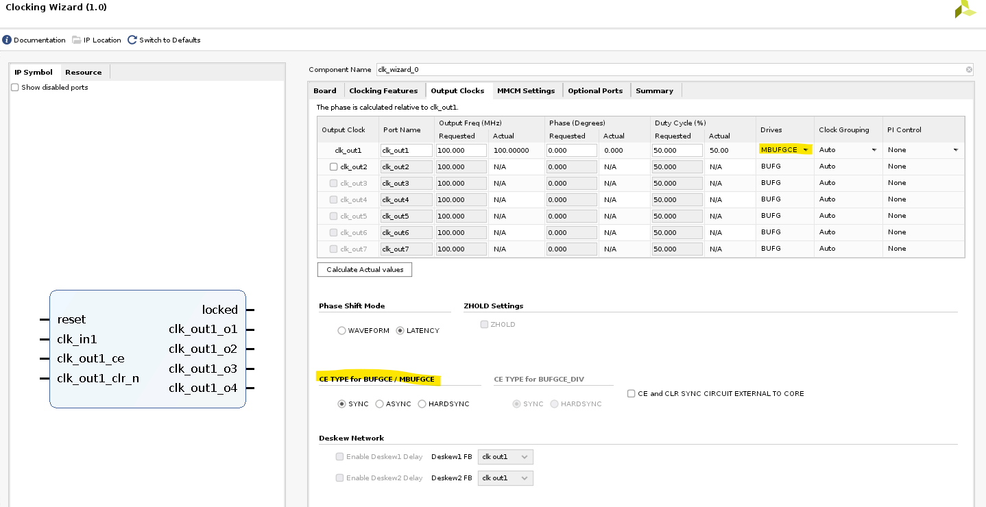 Versal Clocking Wizard: Known Issue with constraints when using MBUFGCE ...