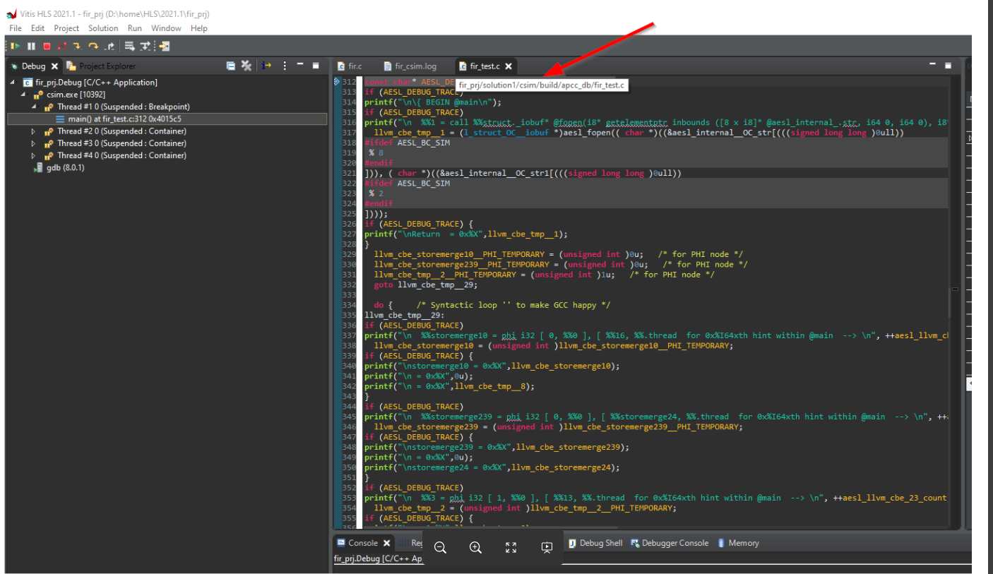 76817 - Vitis HLS - CSIM opens up a different testbench when debugger ...