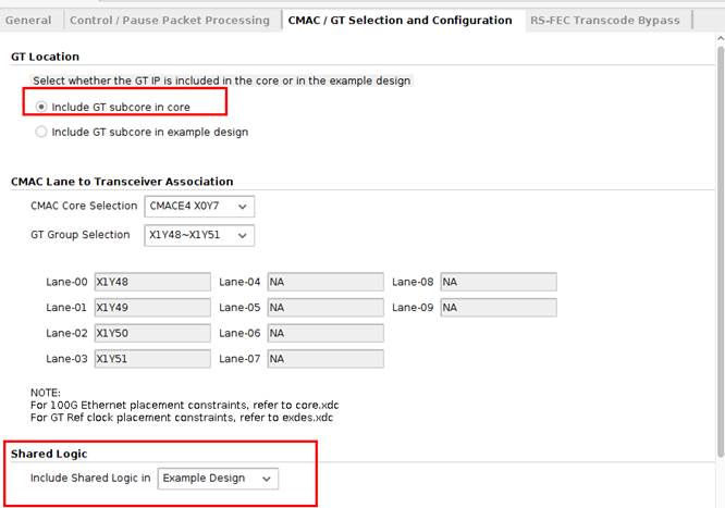 70546 - 100G Ethernet SubSystem - UltraScale/UltraScale+ CMAC - How can ...