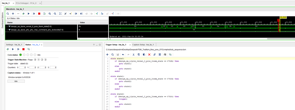 Using the ILA Advanced Trigger Feature to debug designs with the Versal ACAP Integrated Block ...