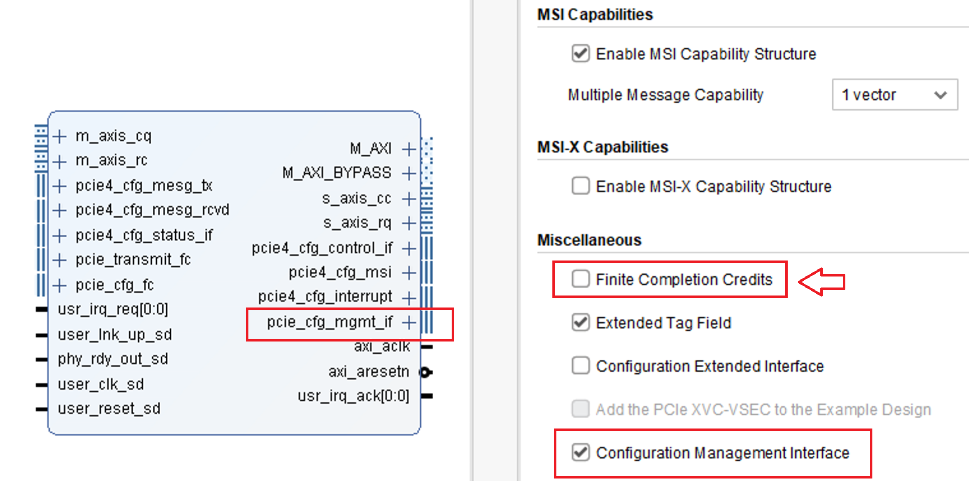 In-built Debug Features in Versal ACAP Xilinx PCI Express IPs