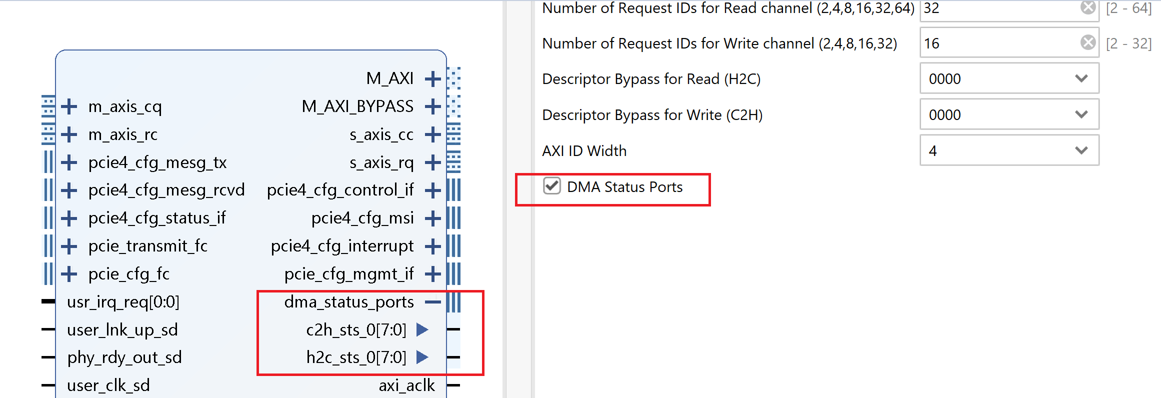 In-built Debug Features in Versal ACAP Xilinx PCI Express IPs