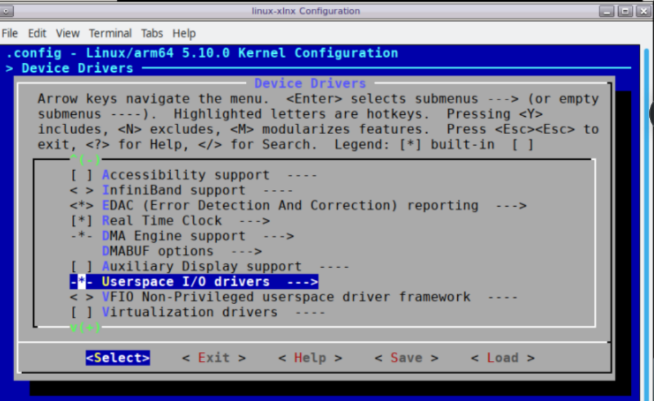 UIO driver test on Versal 2021.1