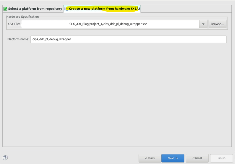 Versal Clock Wizard AXI DRP example
