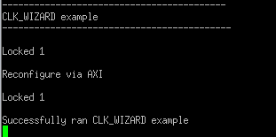 Versal Clock Wizard AXI DRP example