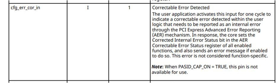 Correctable Error Message Generation through AER mechanism in Versal ...