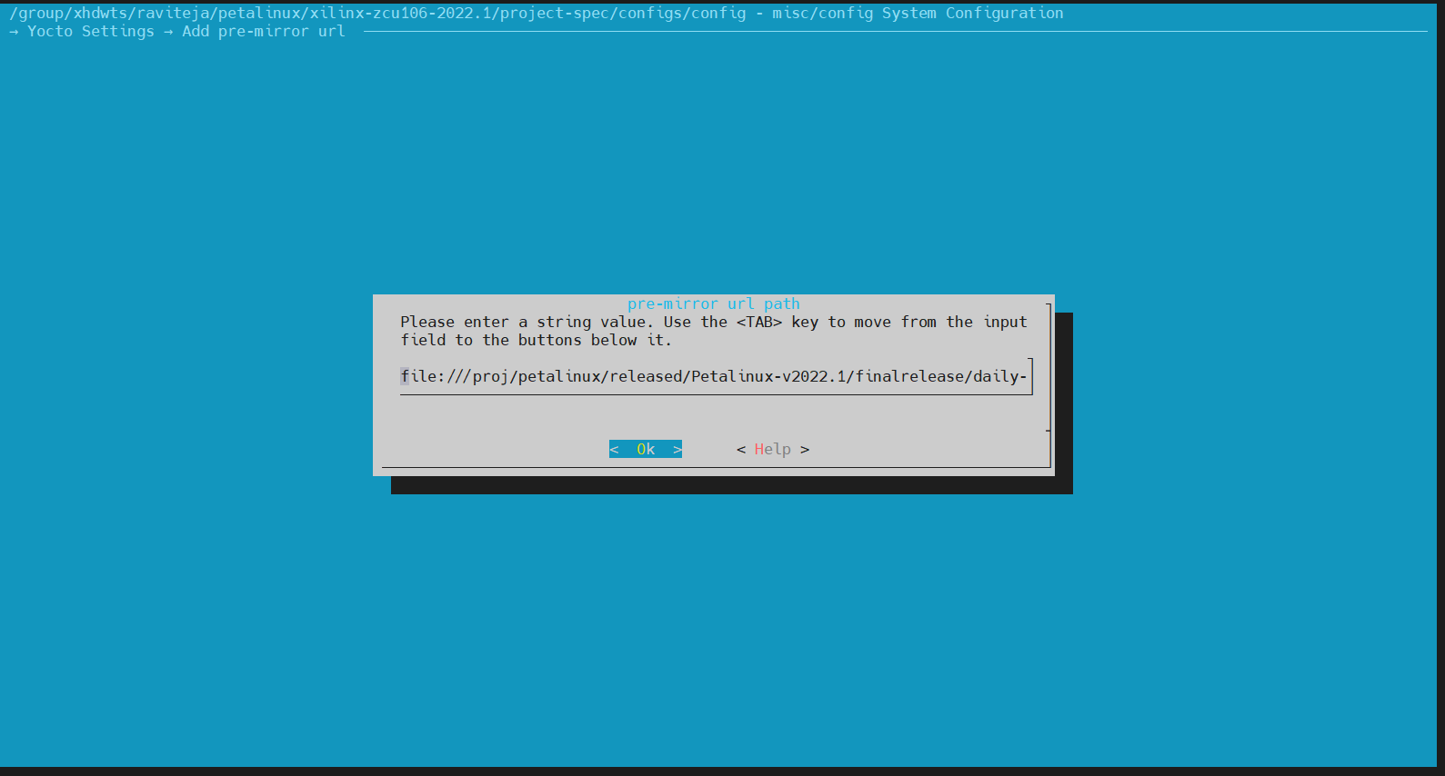 PetaLinux offline build without internet access