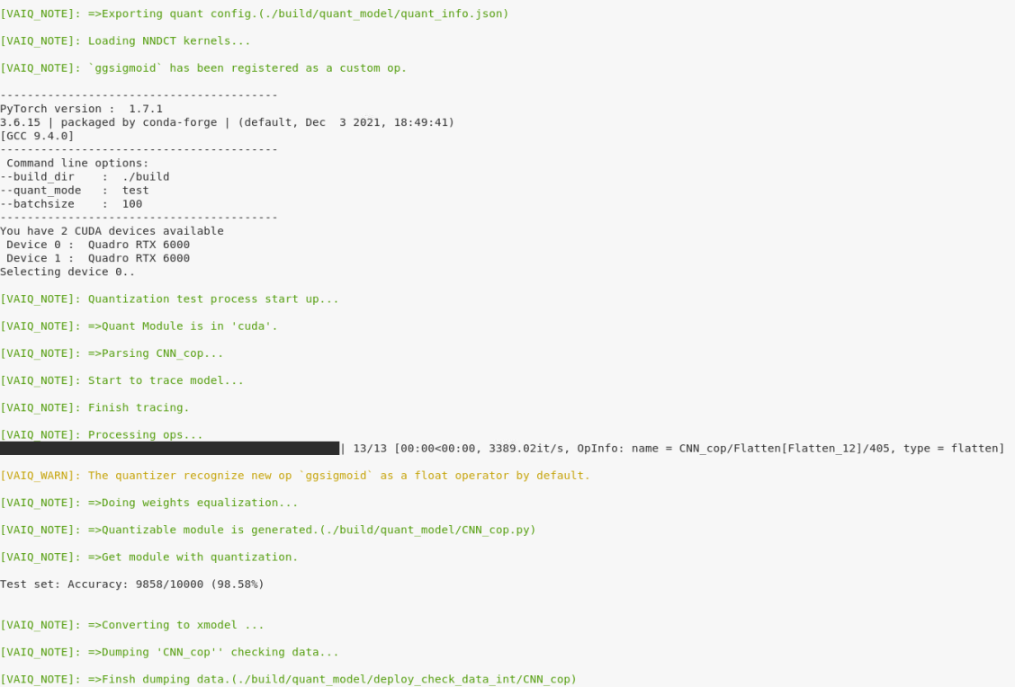 Vitis AI Custom OP example design with Pytorch