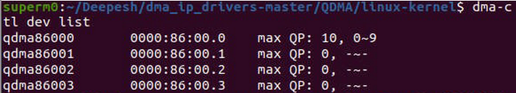 Running the Versal ACAP CPM5 PCIE Gen4x8 QDMA CED Example Design