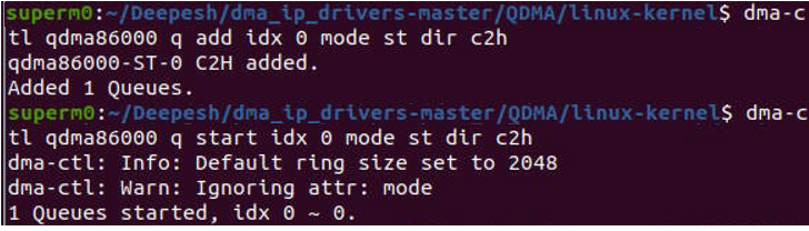 Running the Versal ACAP CPM5 PCIE Gen4x8 QDMA CED Example Design