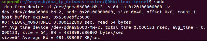 Running the Versal ACAP CPM5 PCIE Gen4x8 QDMA CED Example Design