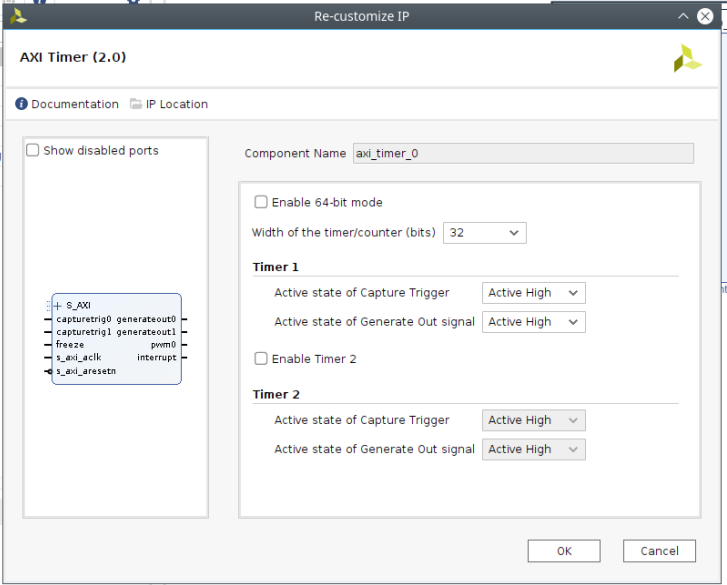 Zynq UltraScale+ MPSoC 2022.2 Example Design: AXI Timer interrupt ...
