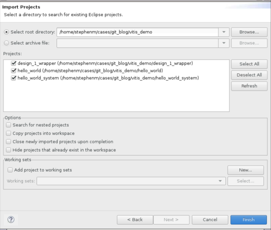 Vitis IDE Git 集成快速入门