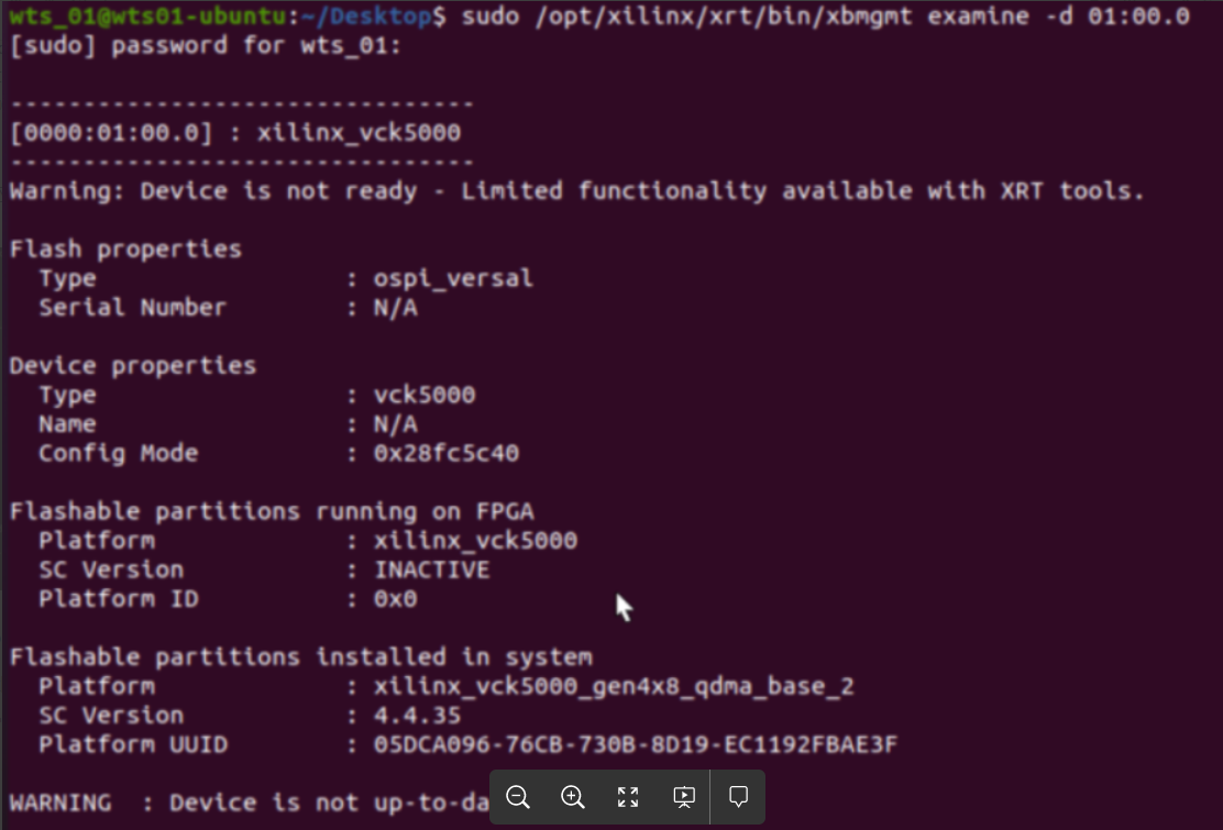 VCK5000运行 Vitis-AI 3.0 WeGO on-the-fly quantization demo