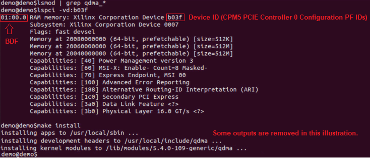 Running the 'Versal CPM Tandem PCIe' CED Example Design on a VPK120 Development Board