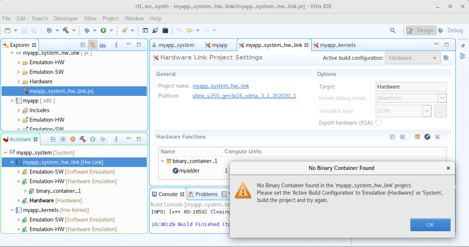75922 - Vitis 2020.2 - Cannot import Vivado Checkpoint through the ...