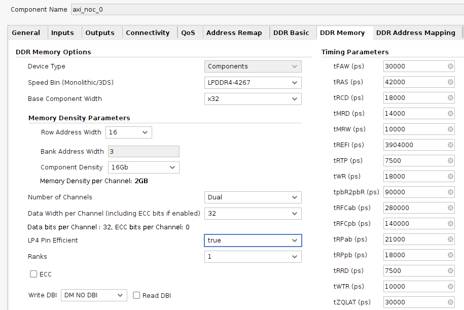 Versal Adaptive SOC DDRMC - Change LPDDR4 RESET_N and SYS_CLK IO Standards for Pin Efficient ...