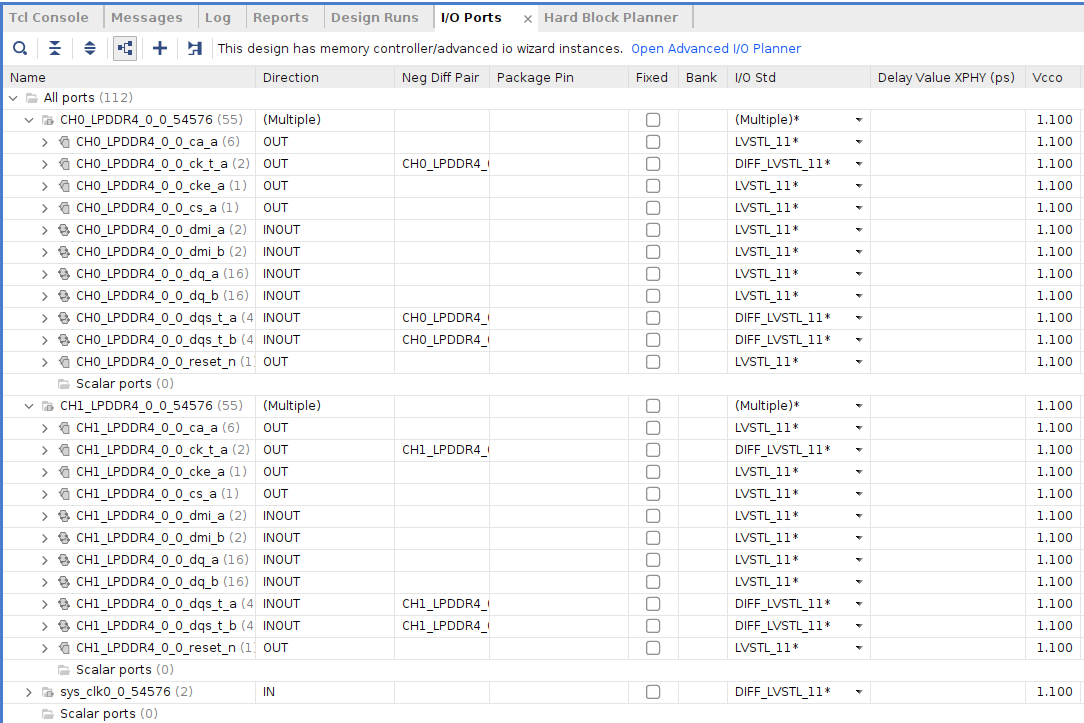 Versal Adaptive SOC DDRMC - Change LPDDR4 RESET_N and SYS_CLK IO Standards for Pin Efficient ...