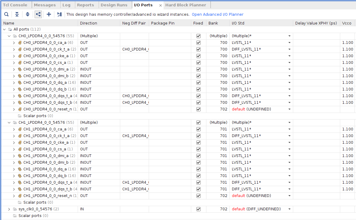 Versal Adaptive SOC DDRMC - Change LPDDR4 RESET_N and SYS_CLK IO Standards for Pin Efficient ...