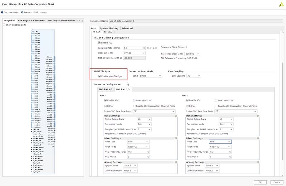 How to implement the NCO Frequency Hopping feature with Multi-Tile Mode