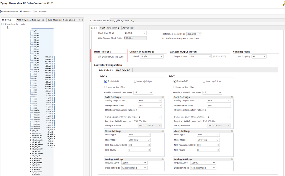 How to implement the NCO Frequency Hopping feature with Multi-Tile Mode