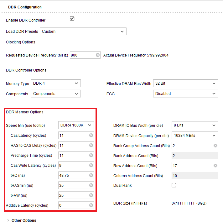 Zynq UltraScale+ MPSoC - How to Configure the PS Memory Controller for DDR4 and LPDDR4 Devices