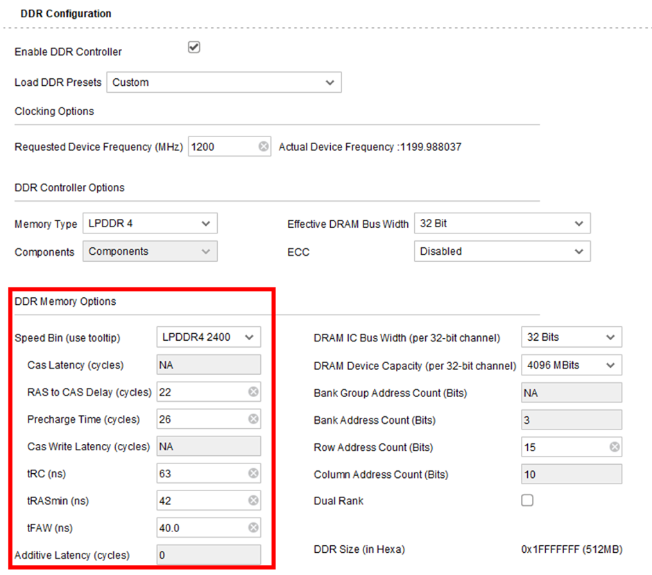 Zynq UltraScale+ MPSoC - How to Configure the PS Memory Controller for DDR4 and LPDDR4 Devices