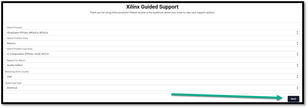 How To Create an RMA Support Case for Components