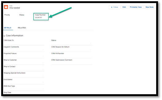 How To Create an RMA Support Case for Components