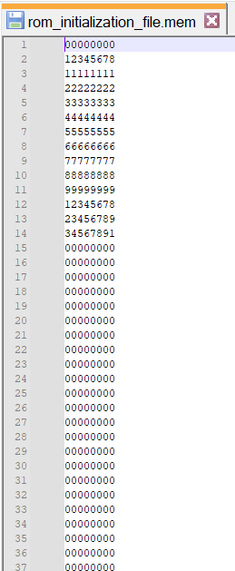 How to initialize ROM using a .mem file and read the content from the ...