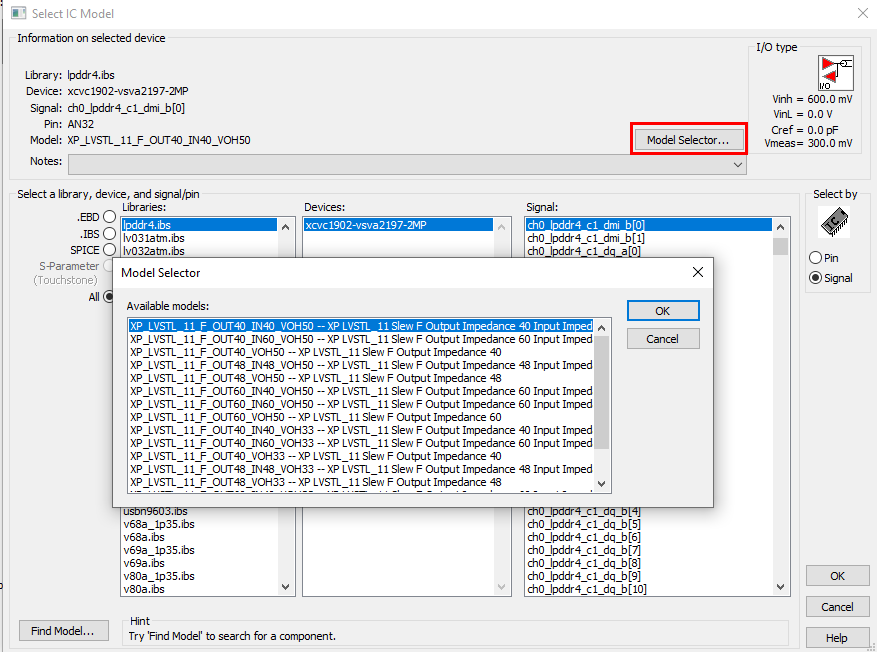 76844 - Vivado Write_IBIS: How to create a Model Selector in IBIS model ...