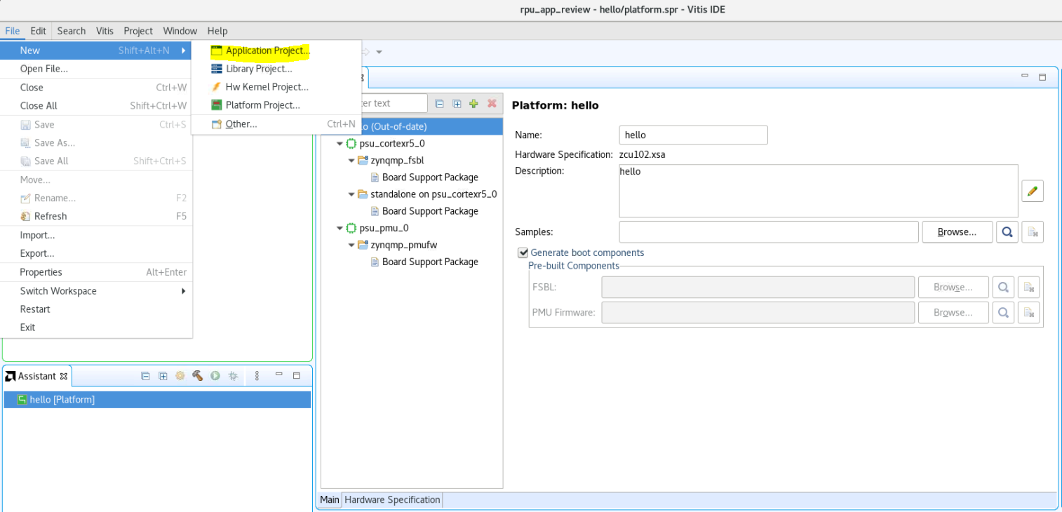 Zynq UltraScale+ MPSoC running RPU application recursively while Linux ...