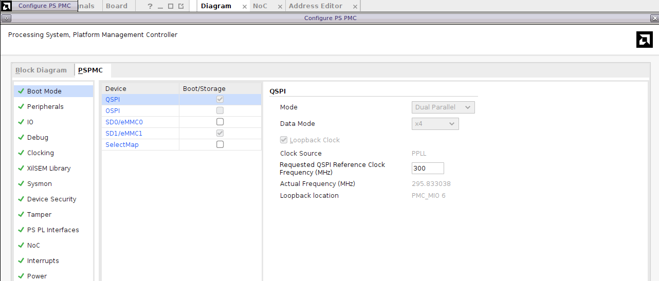 Versal QSPI Boot Checklist