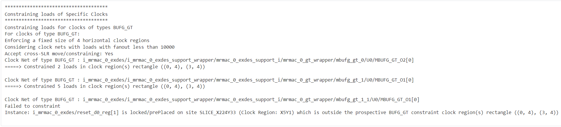000035660 - Resolving Clock Region Partitioning failures in Versal