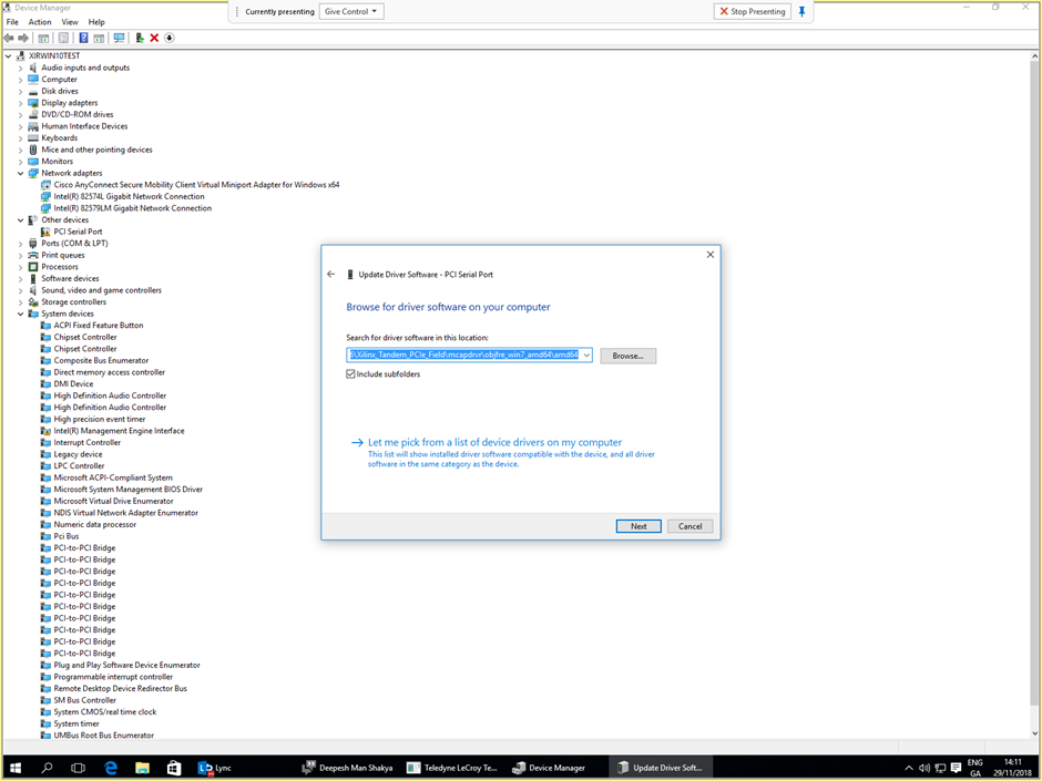 Steps to implement a Tandem Example Design with the AMD PCIe XDMA IP ...