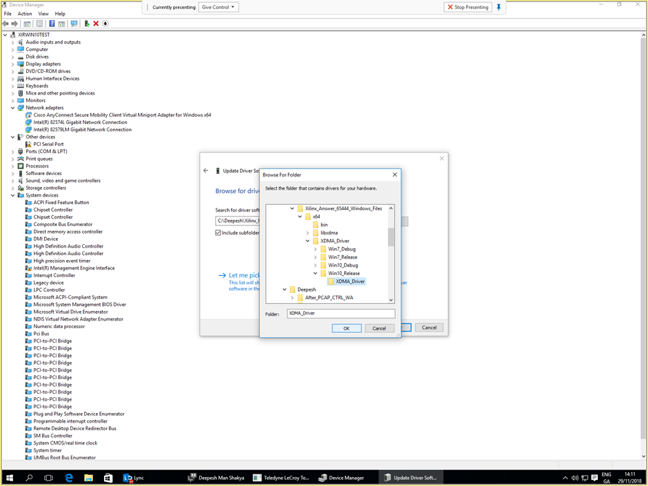 Steps to implement a Tandem Example Design with the AMD PCIe XDMA IP and run the XDMA drivers ...