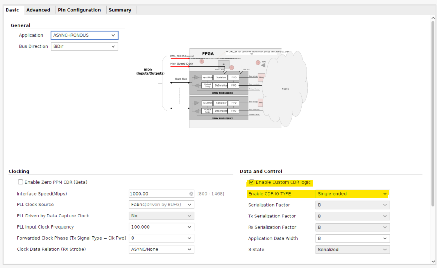 000036114 - 2023.2 Advanced IO Wizard - Asynchronous Interface with ...
