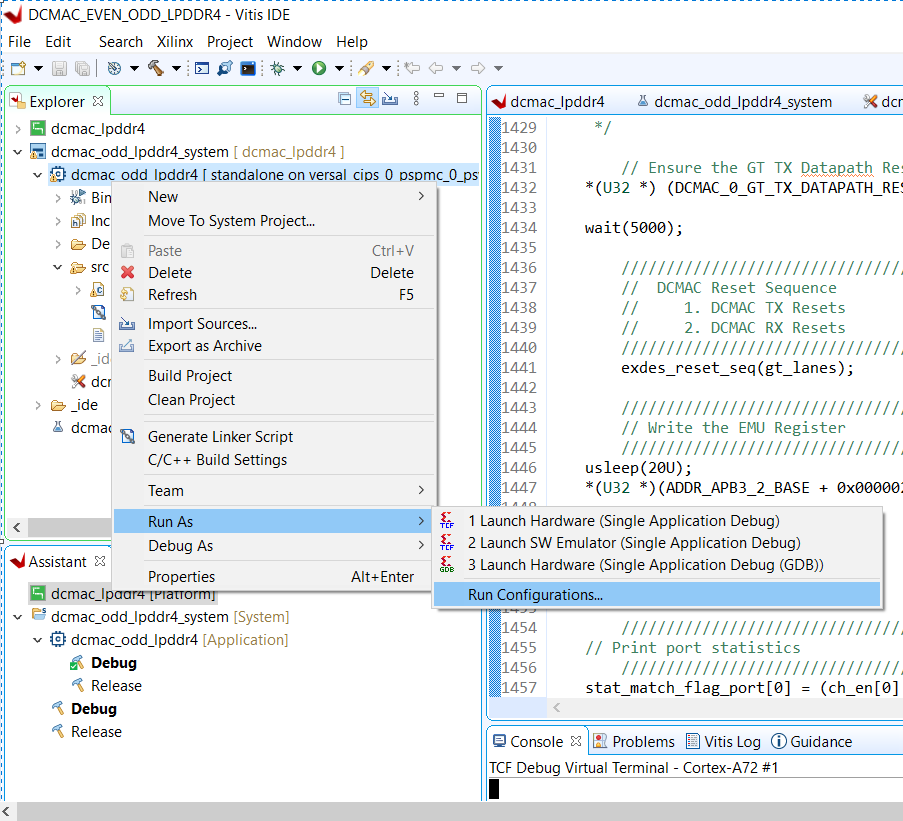 [翻译] NoC DDRMC LPDDR4 上运行的 Versal DCMAC 设计示例