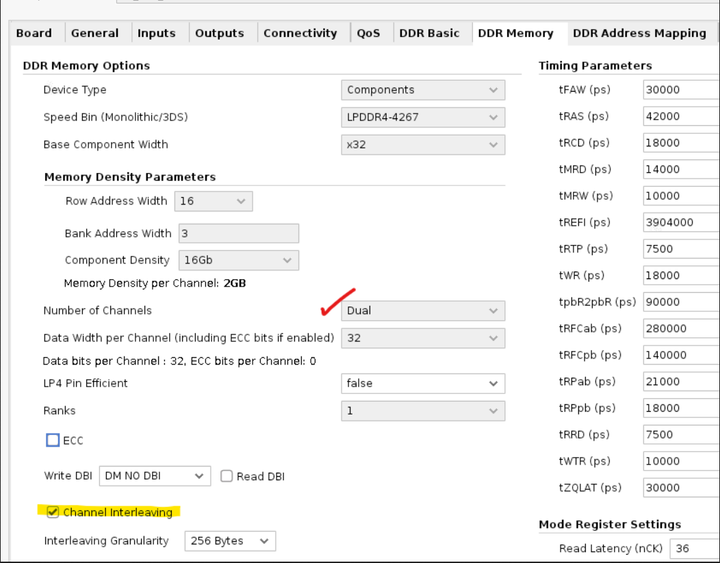 76830 - Versal Adaptive SoC DDRMC - Dual-channel configurations without Channel Interleaving ...