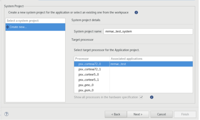 Versal DCMAC example design running on NoC DDRMC LPDDR4