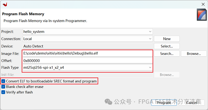 [中文博客] AMD FPGA的MicroBlaze固化流程