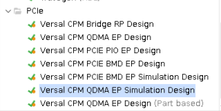 Understanding Versal CPM CED QDMA Example Design Simulation