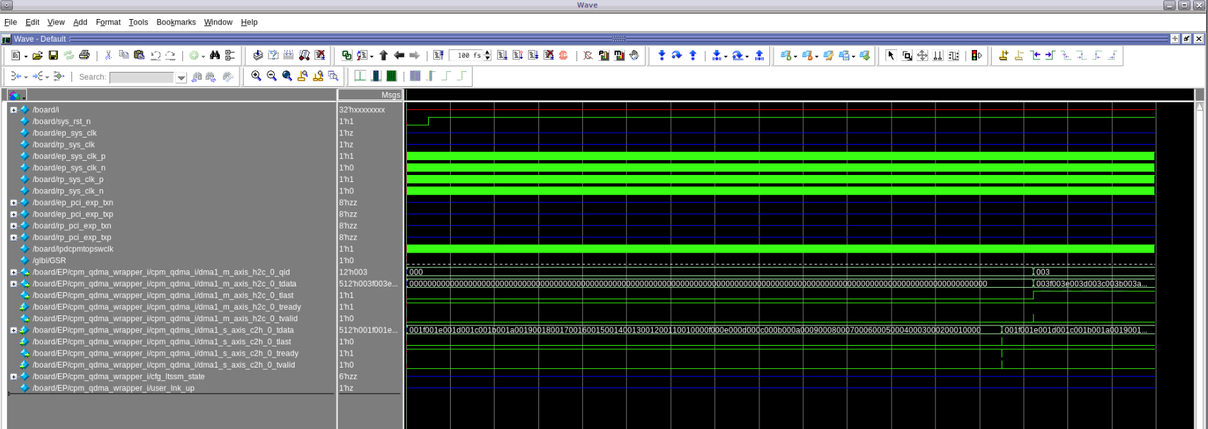 Understanding Versal CPM CED QDMA Example Design Simulation