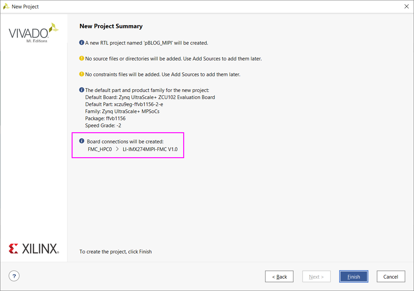[日本語ブログ] LI-IMX274MIPI-FMC V1.0 向けの MIPI CSI-2 RX Subsytem IP のデザイン フロー