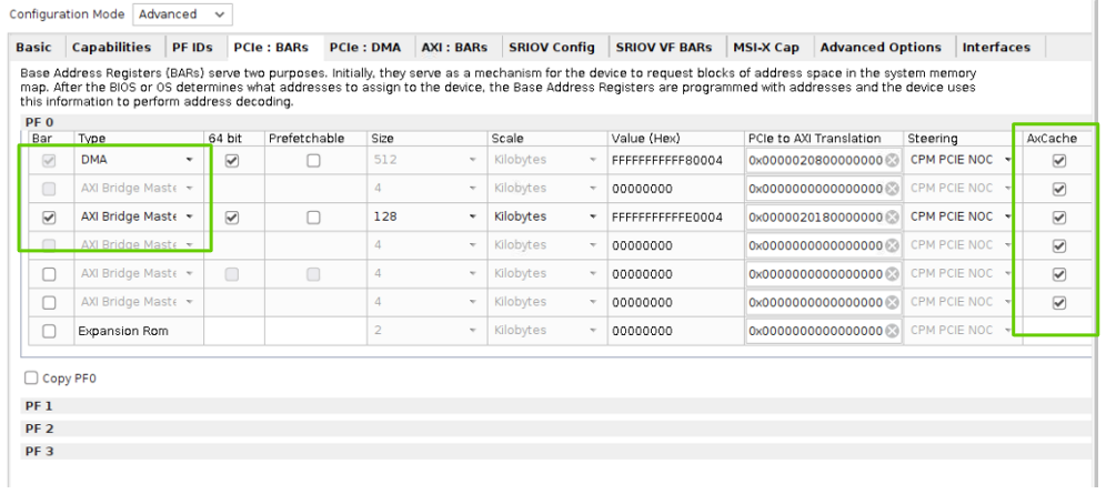 000036544 - Versal Adaptive SoC DMA and Bridge - AxCache Setting in the ...