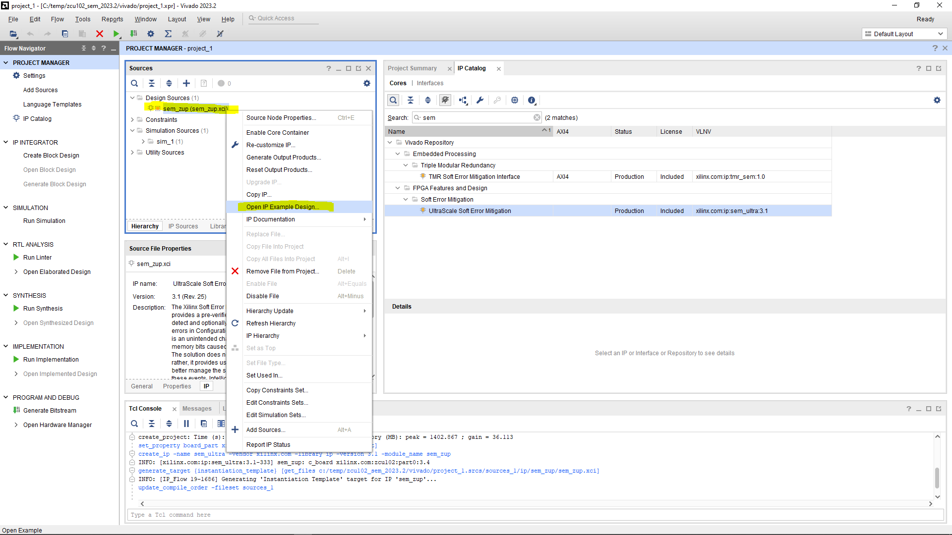 [日本語ブログ] ZCU102 を使った、Zynq UltraScale+ デバイスへの LogiCORE SEM IP の統合事例