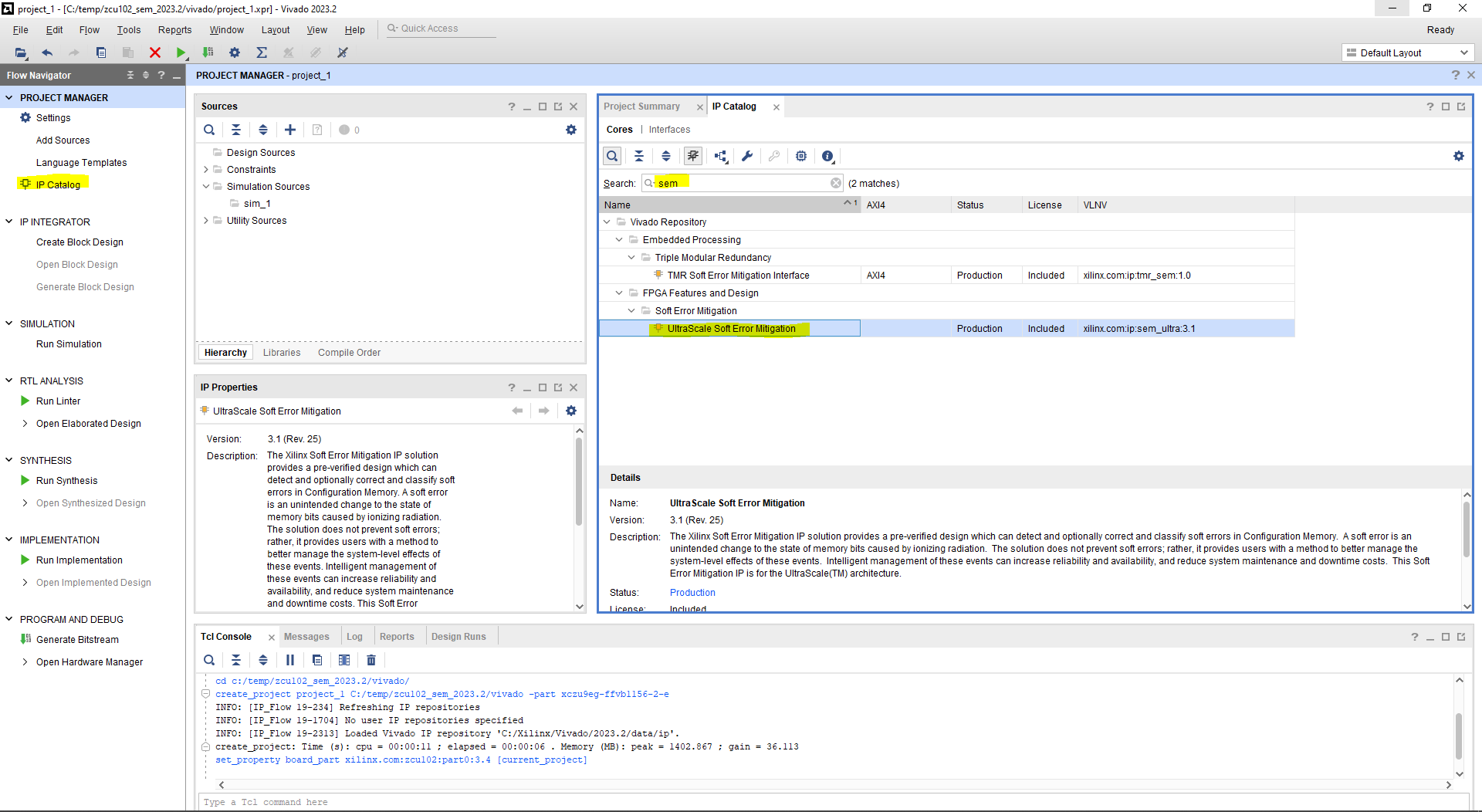 [日本語ブログ] ZCU102 を使った、Zynq UltraScale+ デバイスへの LogiCORE SEM IP の統合事例
