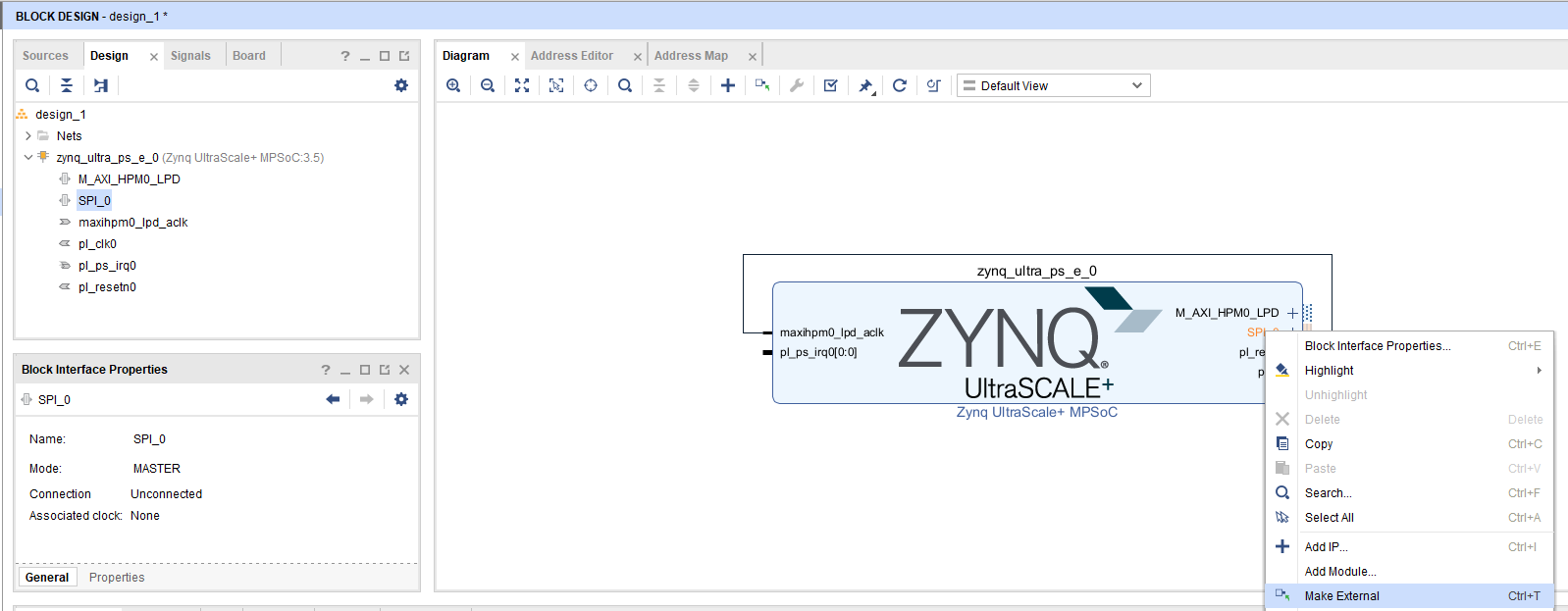 Trusted Platform Module interface with Zynq UltraScale+ PS SPI