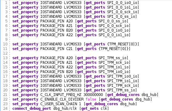 Trusted Platform Module interface with Zynq UltraScale+ PS SPI